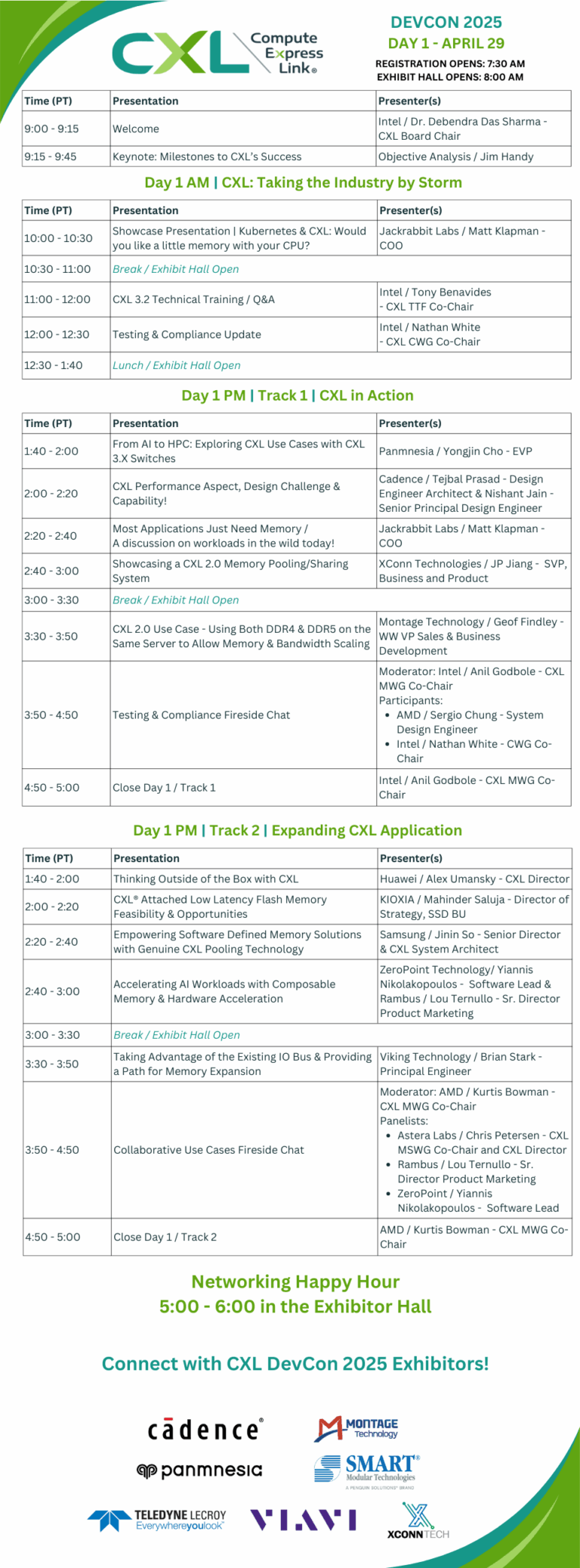 CXL DevCon 2025 | April 29 – 30 | Santa Clara, CA - Compute Express Link